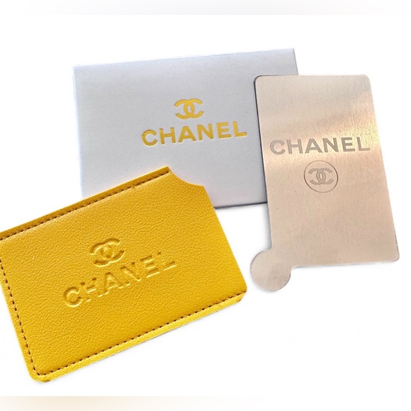 CHANEL | Accessories | Chanel Card Holder Mirror Set | Poshmark